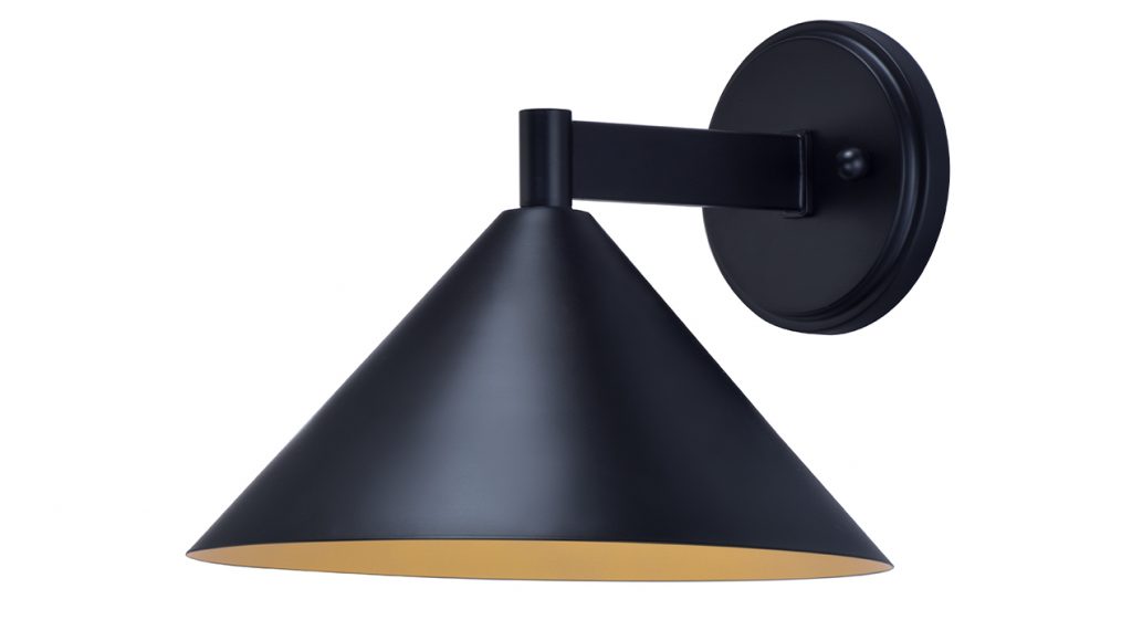 Outdoor Cone Shaped Wall Mount, E26 A19 LED Lamp Included - RP Lighting ...