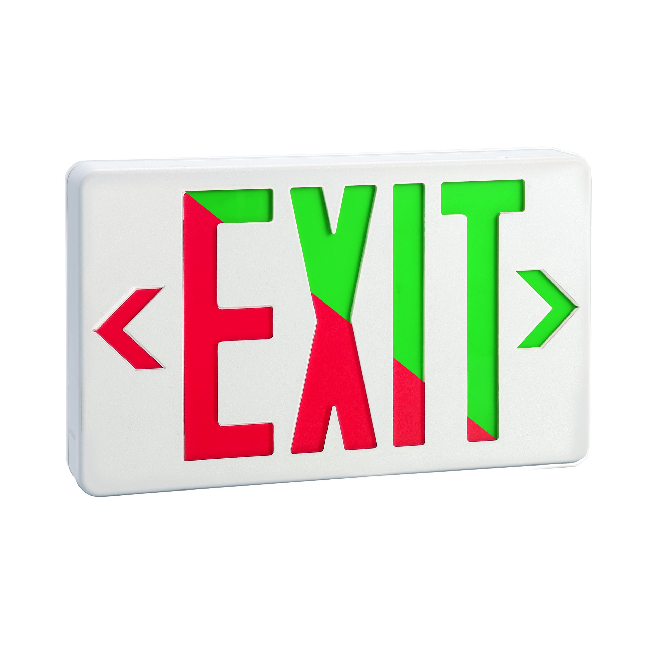 Dual Color Exit Sign - RP Lighting + Fans